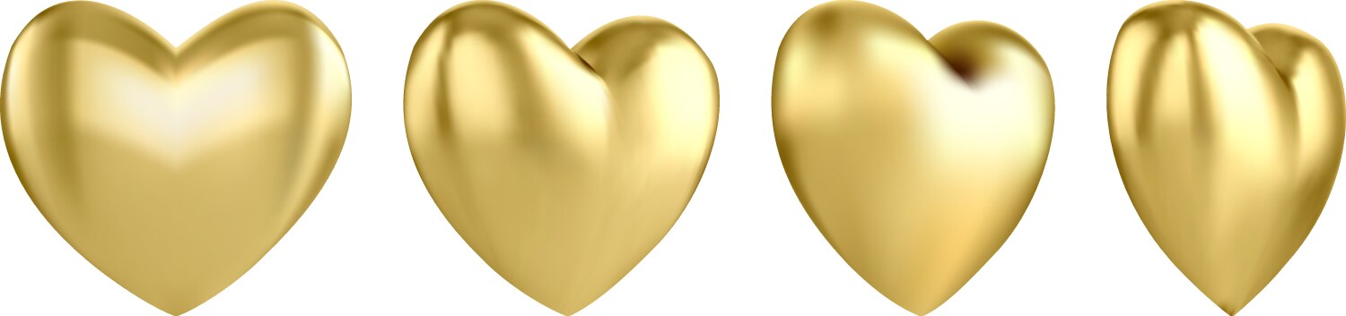 Gold Heart Balloon Vector Images (over 2,300)