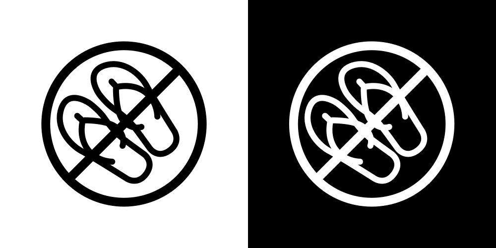 No Slipper Allowed Vector Images (over 100)