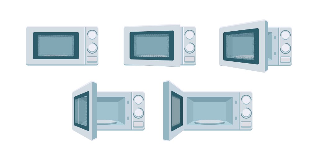 Microwave Animated Vector Images (over 150)