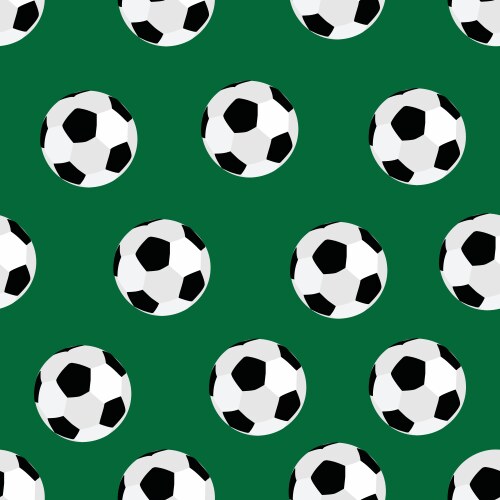 Soccer ball seamless football background pattern Vector Image