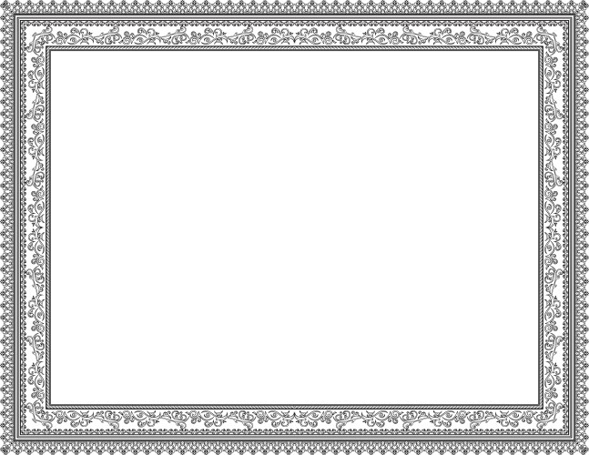 Decorative border frame background Royalty Free Vector Image