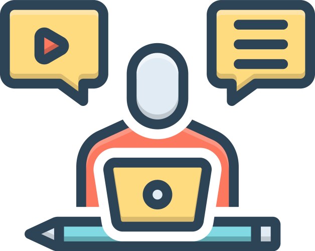 Content creator Royalty Free Vector Image - VectorStock