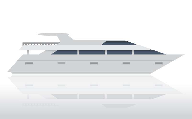 Passenger cruise ship icon marine travel boat Vector Image