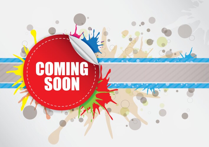 Summer is coming soon text Royalty Free Vector Image