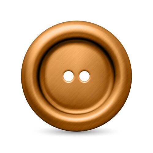 Large yellow isolated button Royalty Free Vector Image