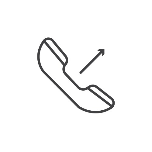 Call outgoing icon Royalty Free Vector Image - VectorStock