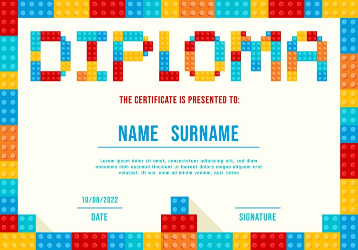 Kindergarten Certificate Border Vector Images (over 1,200)