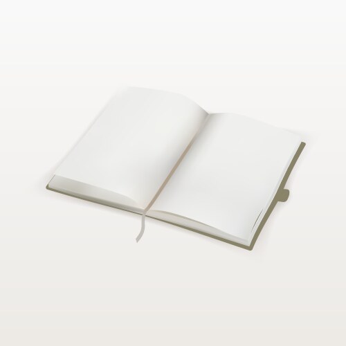 Blank copybook template Royalty Free Vector Image