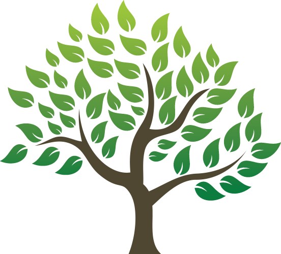 Tree landscape logo Royalty Free Vector Image - VectorStock