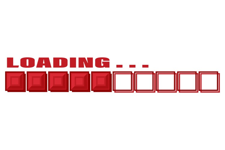 Progress bar sticker Royalty Free Vector Image