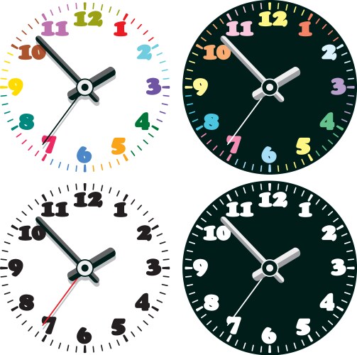 Clock Royalty Free Vector Image - VectorStock