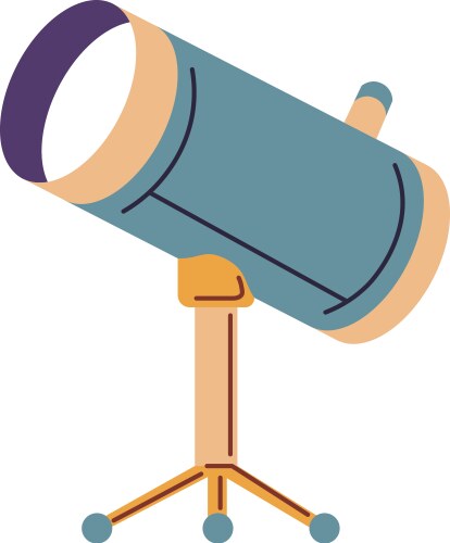 Telescope cartoon Royalty Free Vector Image - VectorStock