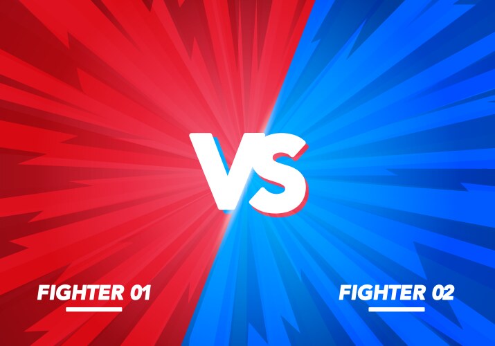 Versus logo vs letters for sports and fight Vector Image