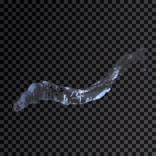 Water spill puddle on a isolated transparent Vector Image