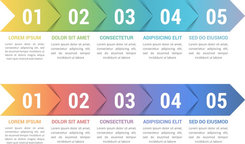 Timeline infographics Royalty Free Vector Image