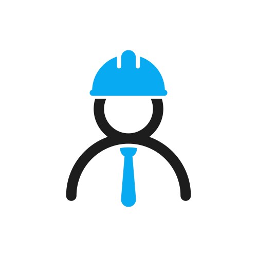 Engineer concept icon Royalty Free Vector Image