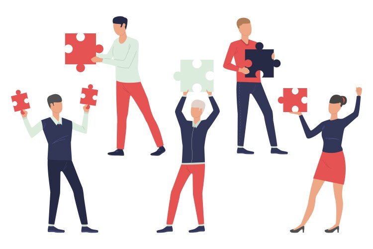 Business people team Royalty Free Vector Image