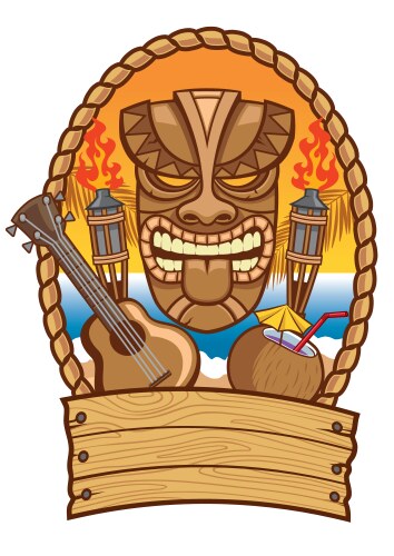 Tiki bar Royalty Free Vector Image - VectorStock