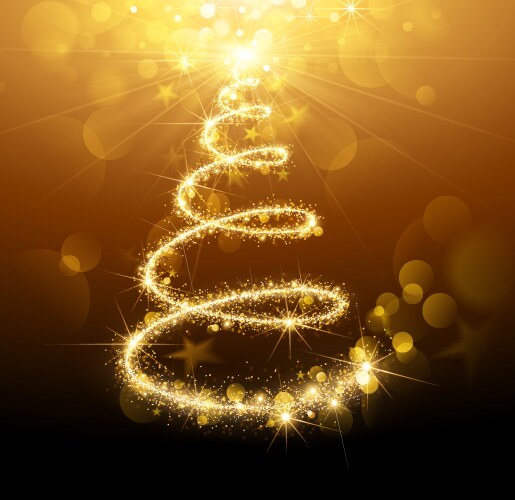 Magic christmas tree Royalty Free Vector Image