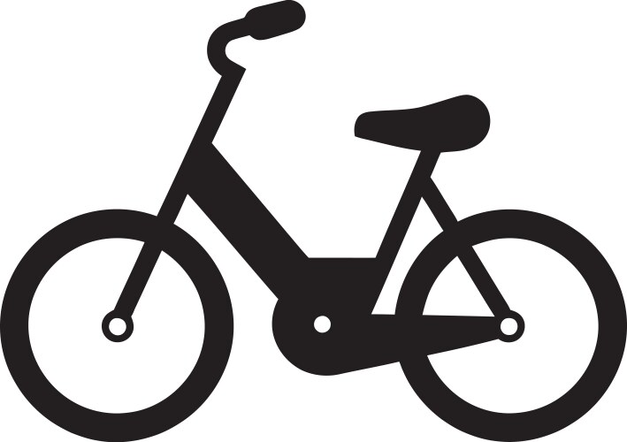 Stylized tricycle graphicdynamic three wheeler Vector Image