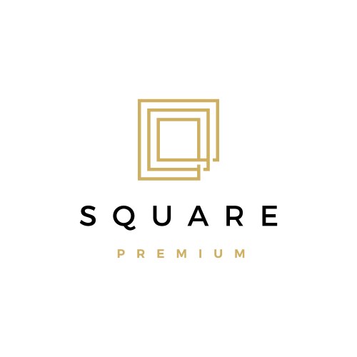 Square meterline in thin line black color flat Vector Image