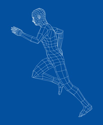 Fitness man runner Royalty Free Vector Image - VectorStock
