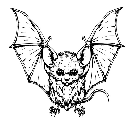 Bat Line Drawing Vector Images (over 3,800)