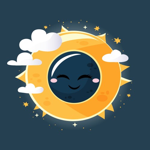 Solar Eclipse Cartoon Vector Images (over 240)