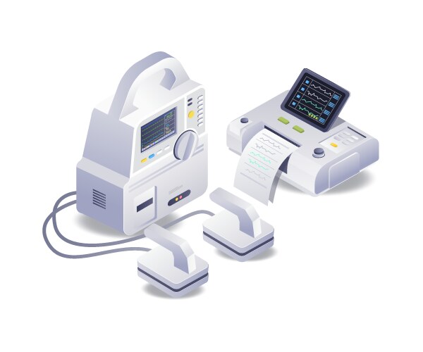 Hospital medical doctor tools technology Vector Image