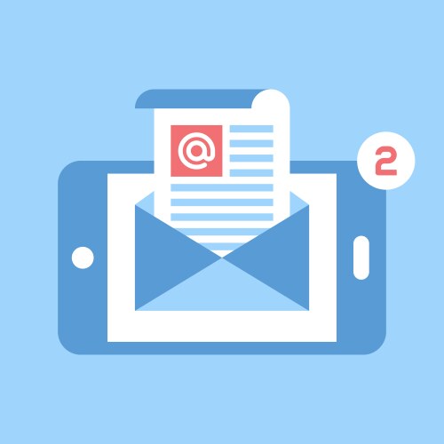 Call email location and mail logo Royalty Free Vector Image