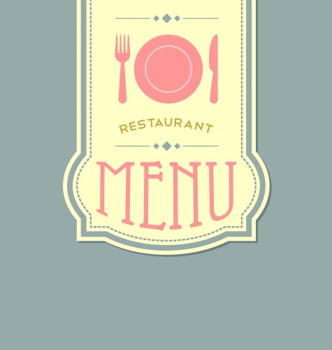 Indian cuisine restaurant menu cover template Vector Image