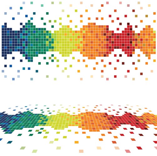 Colorful pixels background Royalty Free Vector Image