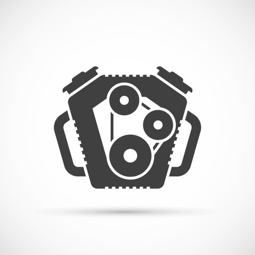 Cartoon turbo engine Royalty Free Vector Image
