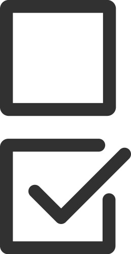 Check uncheck concept checkbox set with blank Vector Image Check uncheck concept checkbox set with blank Vector Image