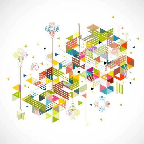 Abstract colorful festival decoration background Vector Image