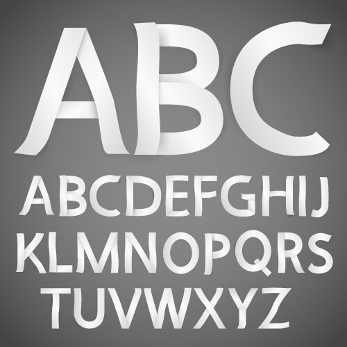 Vanguard decorative bold font design alphabet Vector Image