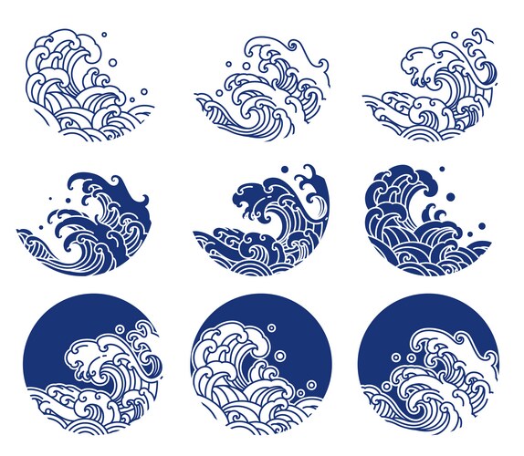 Ocean Wave Line Drawing Vector Images (over 11,000)