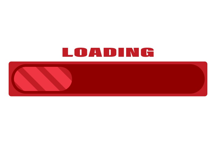 Progress bar sticker Royalty Free Vector Image