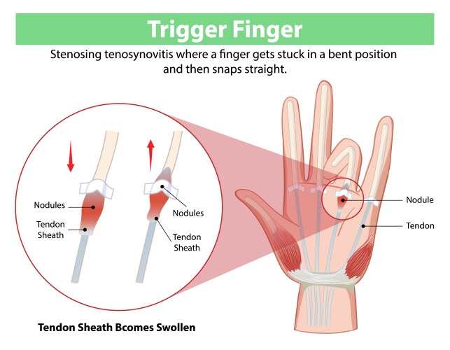 Finger Tendon Injuries And Their Impacts Vector Image