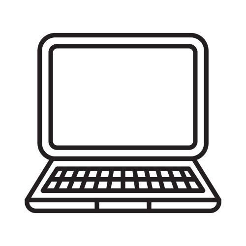 Rotate phone icon black line art Royalty Free Vector Image