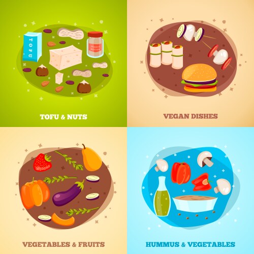 High protein food frame Royalty Free Vector Image