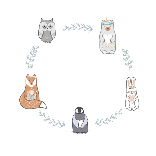 Cute Animal Frame Vector Images (over 32,000)