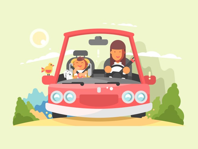 Driving Royalty Free Vector Image - VectorStock