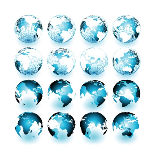 World map Royalty Free Vector Image - VectorStock