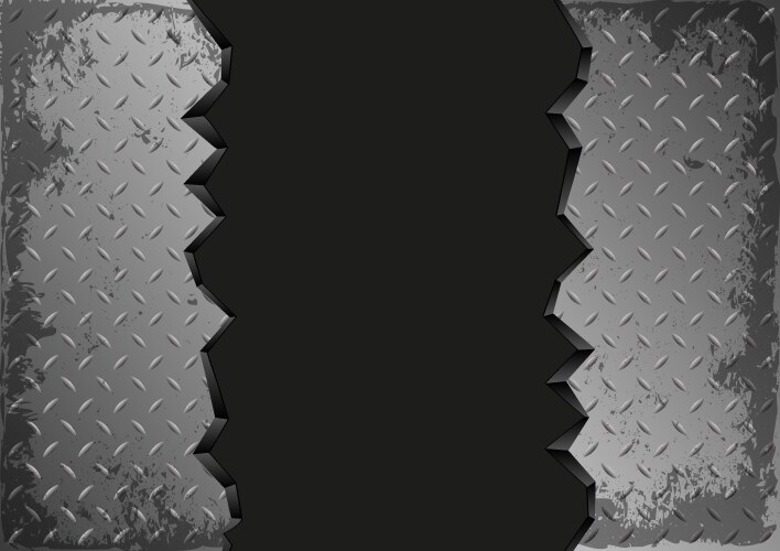 Jagged metal background Royalty Free Vector Image
