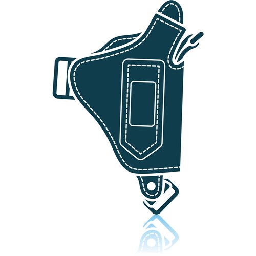 Police holster gun icon Royalty Free Vector Image