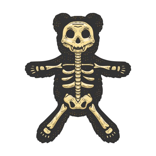 Teddy Bear Bone Vector Images Over 190