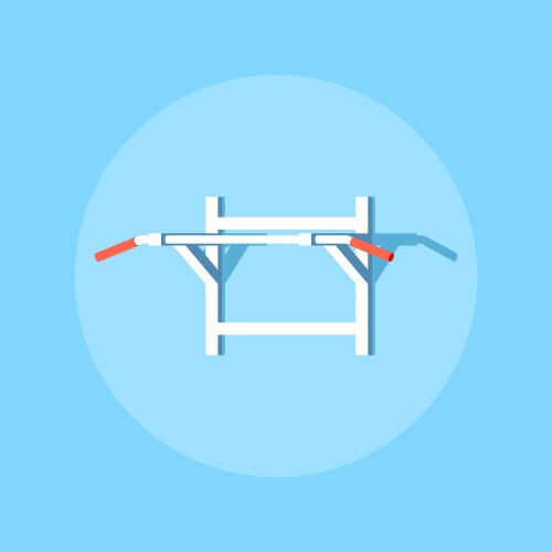Pull-ups horizontal bar Royalty Free Vector Image
