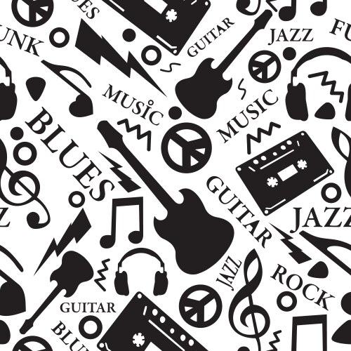 Rock music instruments Royalty Free Vector Image