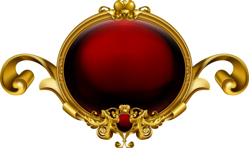 Golden frame Royalty Free Vector Image - VectorStock